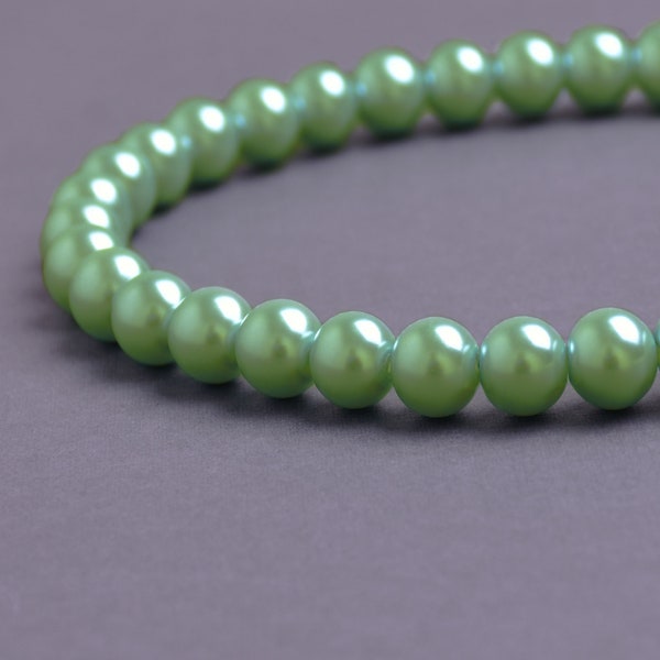 Mint Pearl Earrings - Etsy