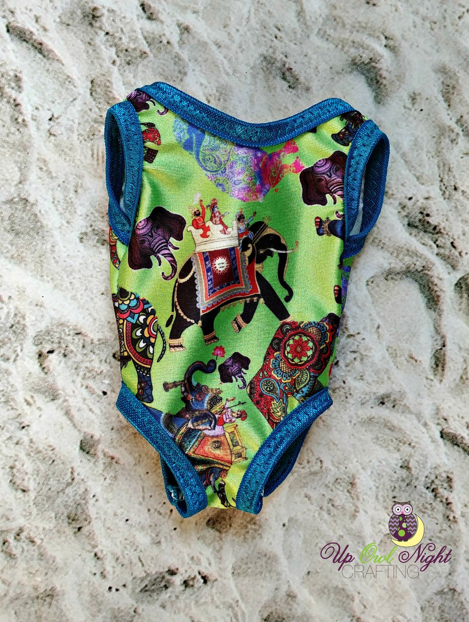 Doll Bathing Suit Swimsuit Elephant Print Fits A Girl - Etsy