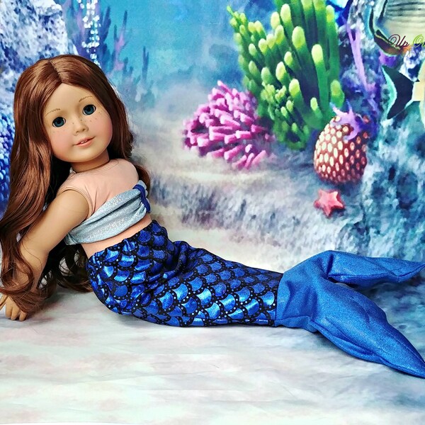 Dark Blue Mermaid Costume - Etsy