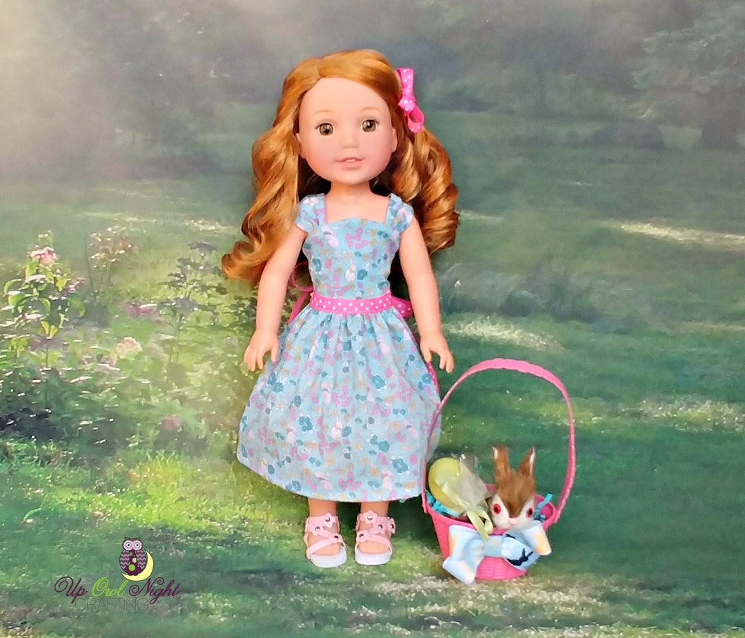 Doll Easter Dress With Hair Clip and Shoes American Made for Your 14 ...