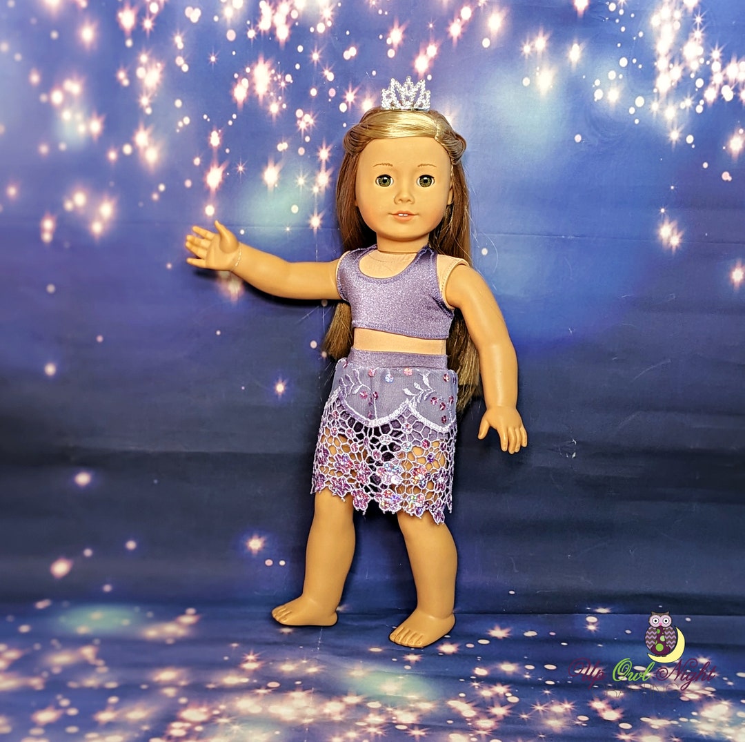 Doll Lyrical Dance Costume in Purple American Made to Fit - Etsy