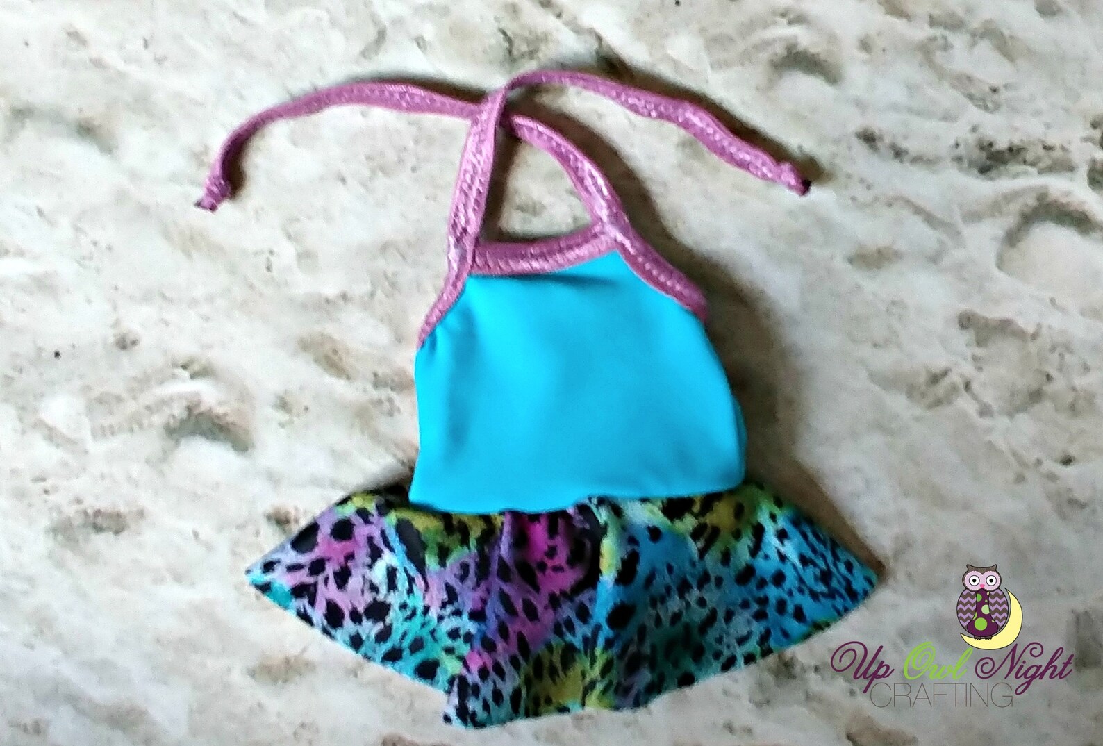 Doll Bathing Suit in Blue Leopard Print American Made to Fit | Etsy