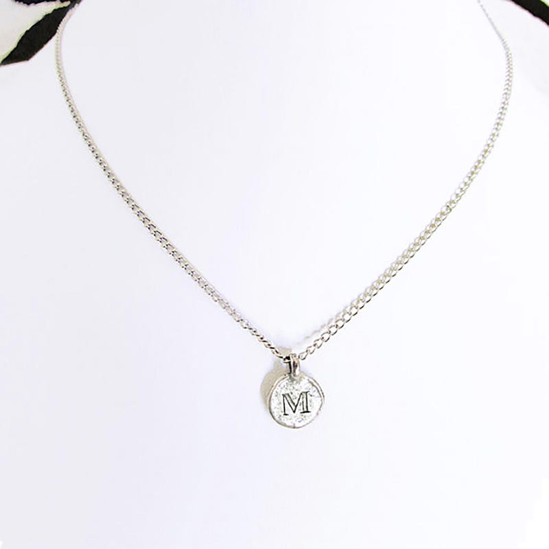 M Necklace - Etsy