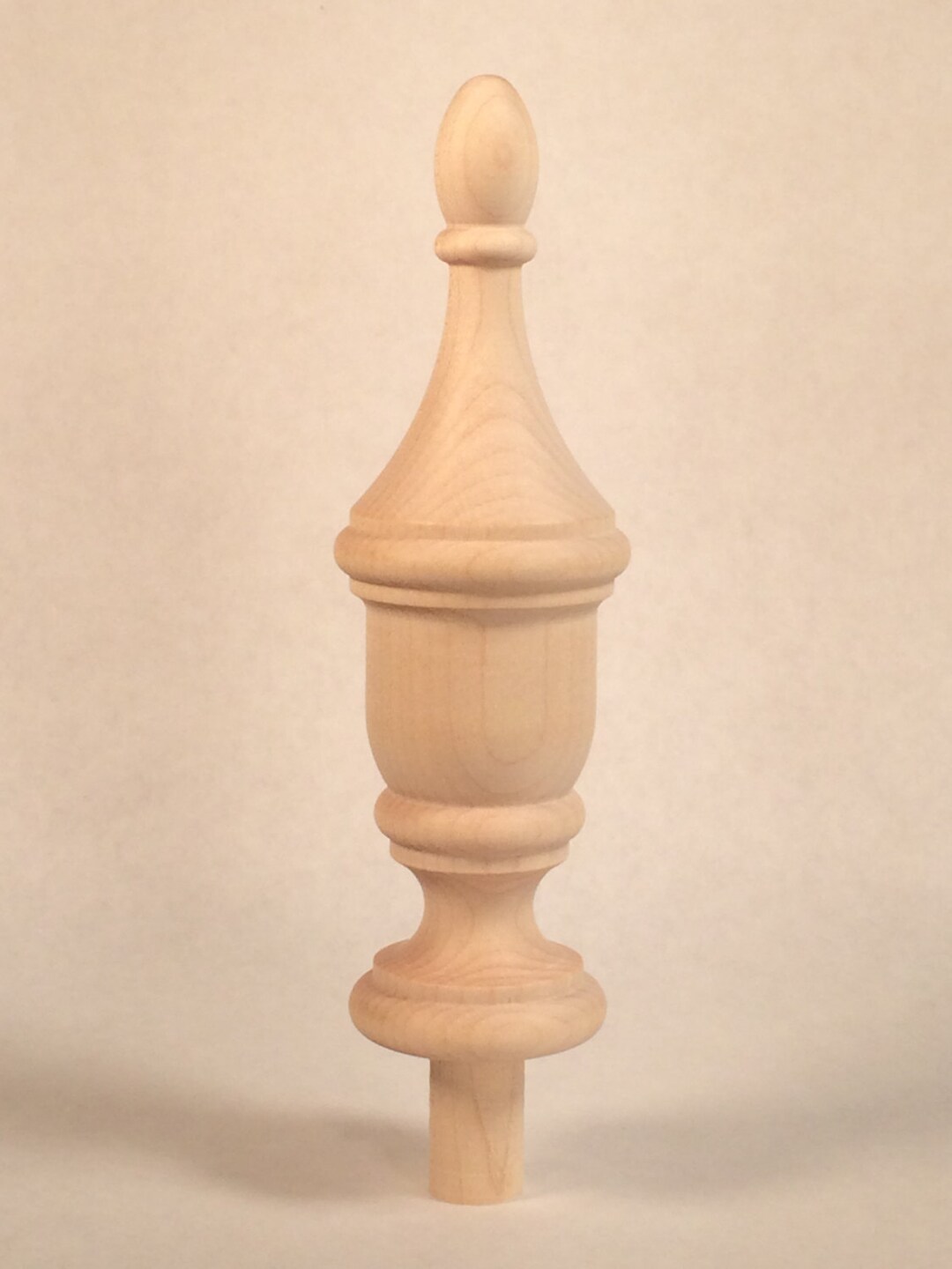 Unfinished Maple Finial "new". #T119 Really Nice and Ready to Stain - Etsy