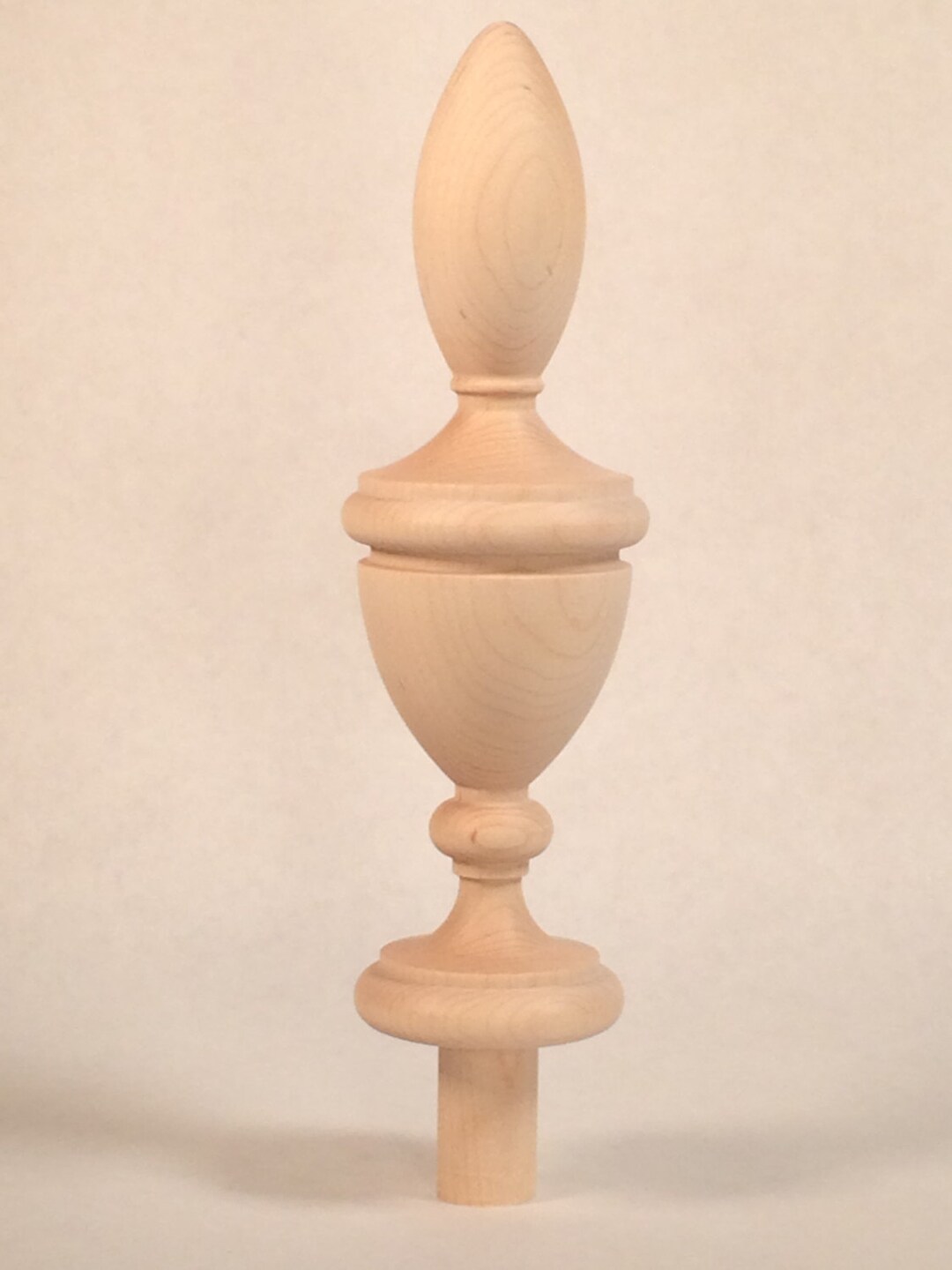 Unfinished Maple Finial "new". #T003 Really Nice and Ready to Stain - Etsy