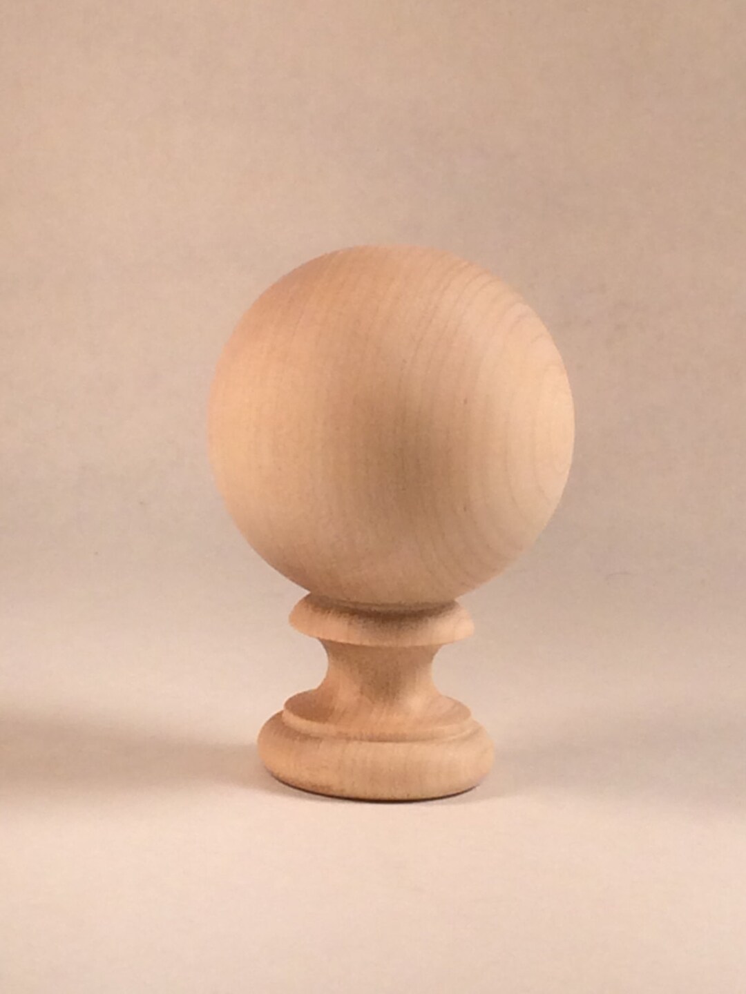 Maple Wood Ball Finial: Unfinished Newel Post Cap (4 In) - Etsy
