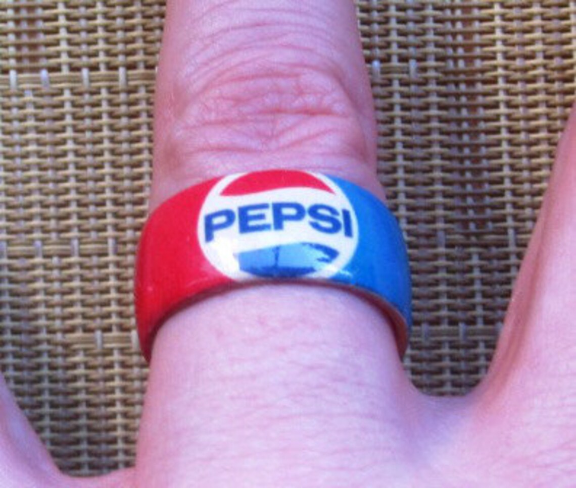 Coke or Pepsi Wood Finger Rings - Etsy