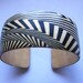 Bridget Riley Op Art Adjustable Wood Cuff Bracelet - Etsy