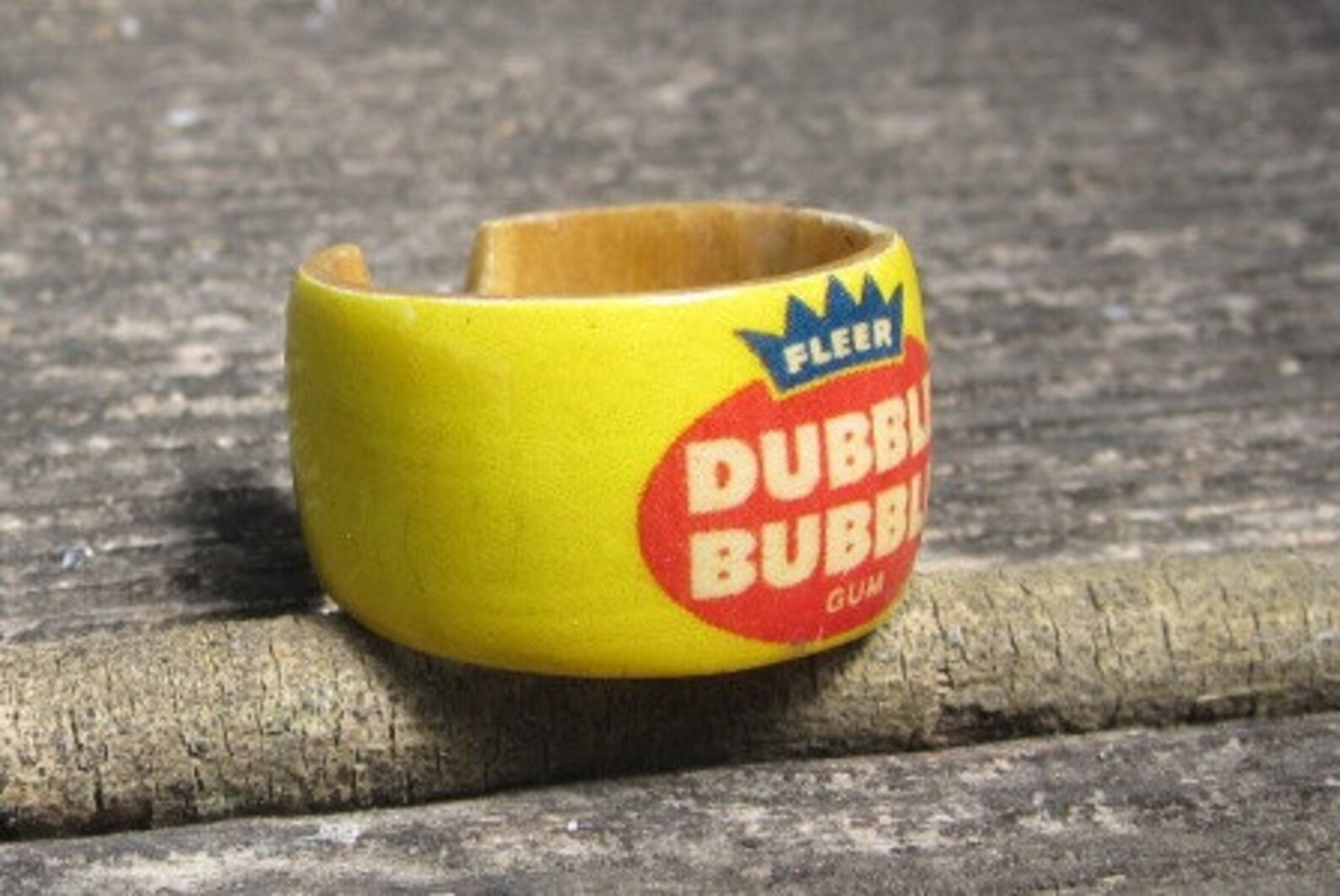 Dubble Bubble Gum Adjustable Wood Ring | Etsy
