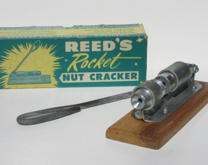 Vintage Reed's Rocket Nut Cracker With Original Box Retro Kitchen ...