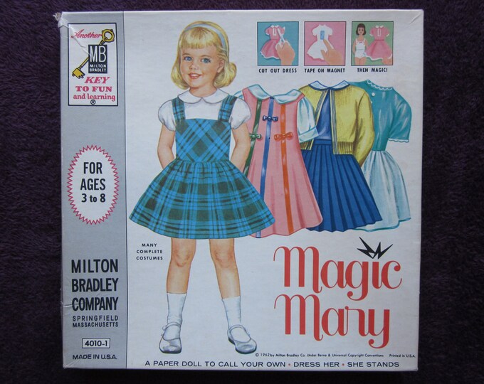 1962 Magic Mary Paper Doll Set in Excellent Condition With Original Box ...