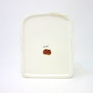 Vintage Porcelain Lefton Cat Planter, White Persian With Pink Ears and ...