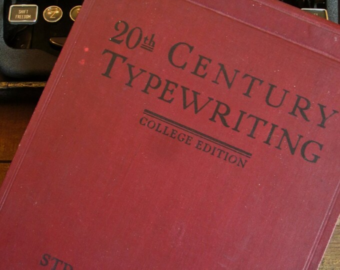 Vintage College Edition 20th Century Typewriting Hardcover Book From ...