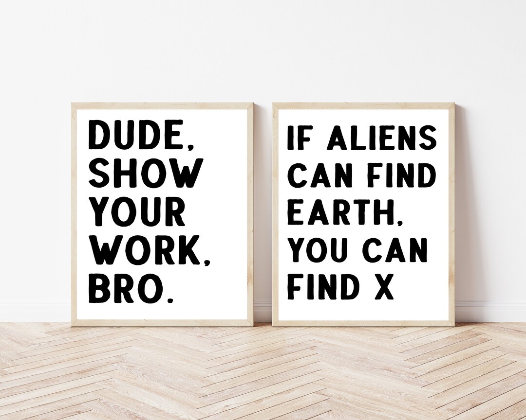 Math Classroom Posters, Classroom Wall Art Set, Teacher Appreciation ...