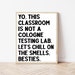 English Classroom Poster, Middle High School ELA Teacher, Grammar Sign ...