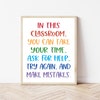 Middle School Math Classroom Poster, High School English Decor, Funny ...