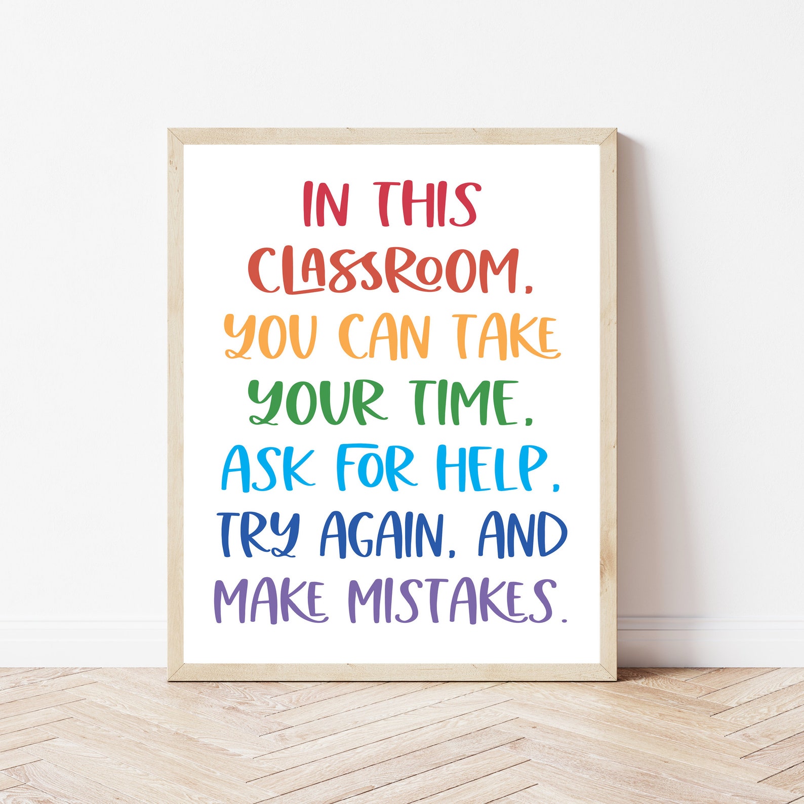 Rainbow Classroom Wall Art Classroom Wall Decor Elementary - Etsy