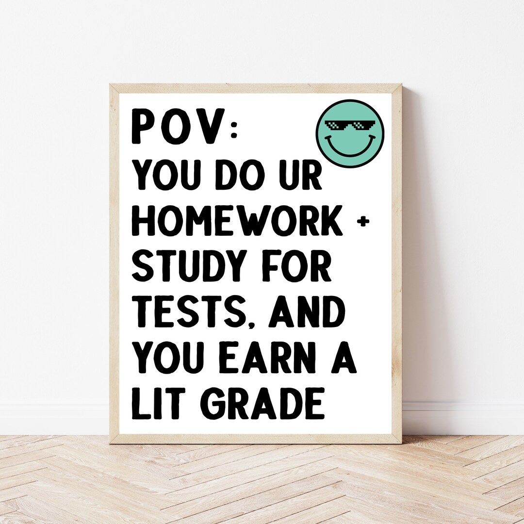 High School Classroom Poster, Math Classroom Wall Decor, Middle School ...