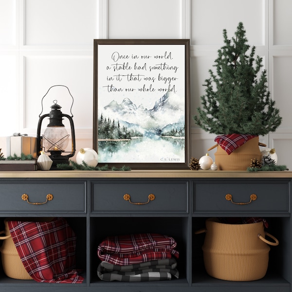 Christian Christmas Poster - Etsy