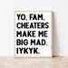 Math Classroom Poster Decor, Funny English Teacher Gift, High School ...