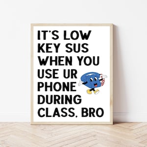 Retro Classroom Wall Decor, High School Math Poster, English Classroom ...