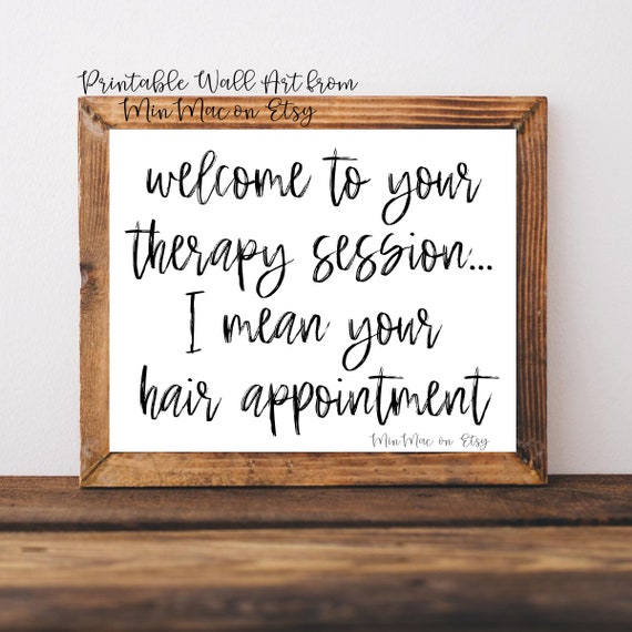 Hair Salon Signs For Welcome