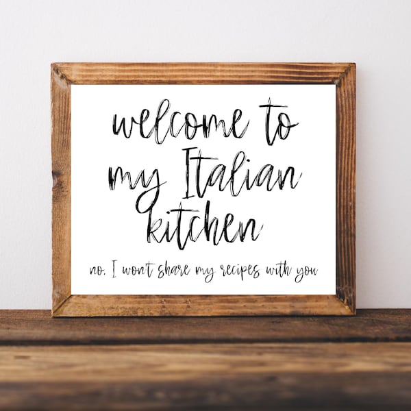 Italian Kitchen - Etsy