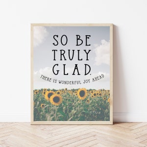 So Be Truly Glad, 1 Peter 1:6, Bible Verse Wall Art Digital, Scripture ...