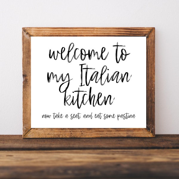 Italian Wood Sign - Etsy