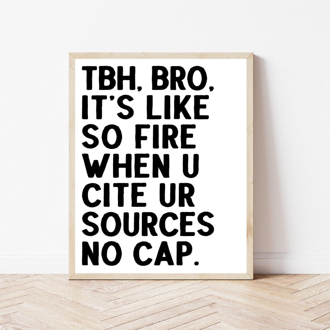 Funny English Classroom Wall Art, ELA Poster, High School English ...