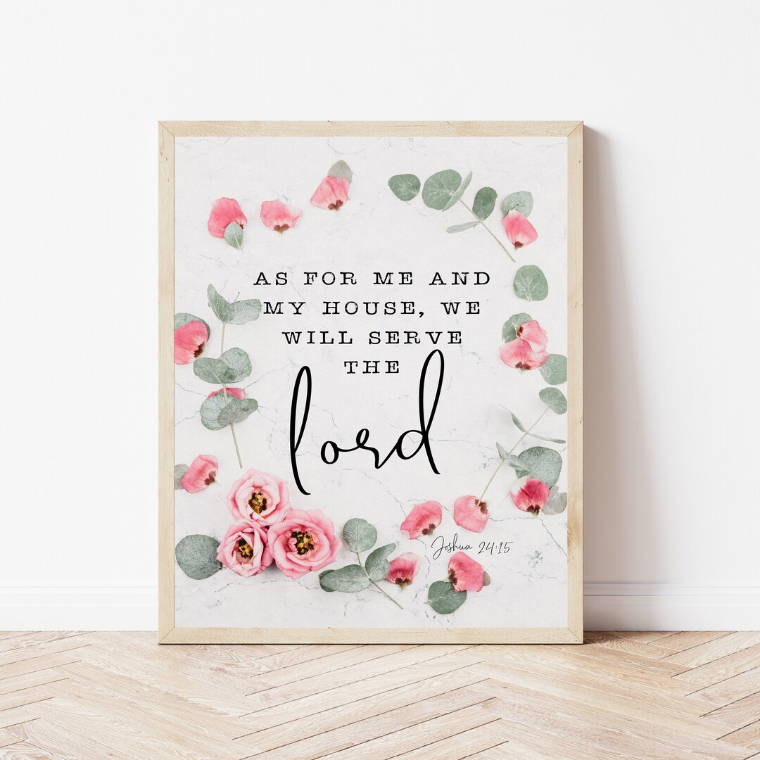 Bible Verse Home Decor, Boho Christian Wall Art, Entryway Sign Decor ...