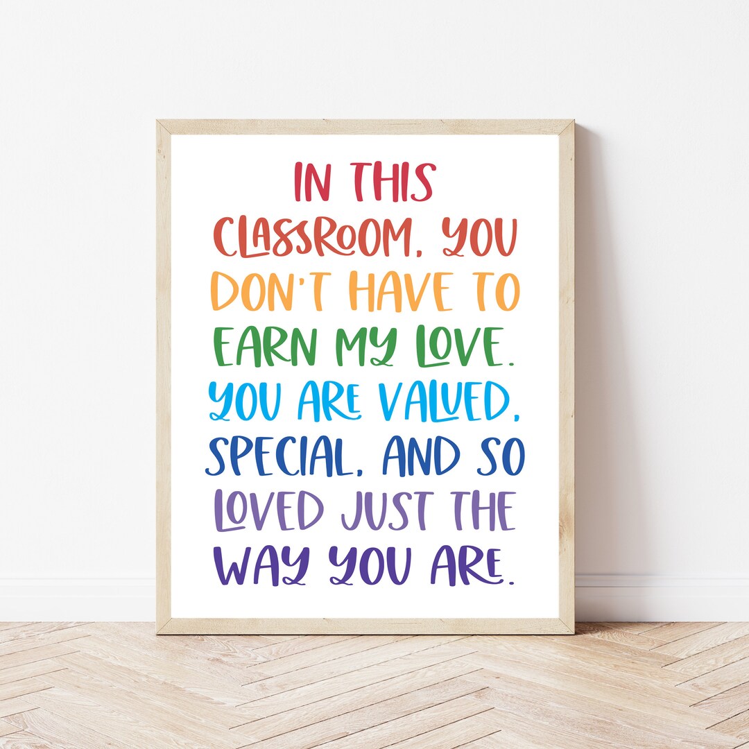 Rainbow Classroom Decor, Classroom Welcome Sign, Elementary School ...