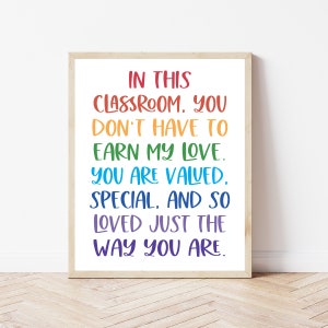 Rainbow Classroom Decor, Classroom Welcome Sign, Elementary School ...