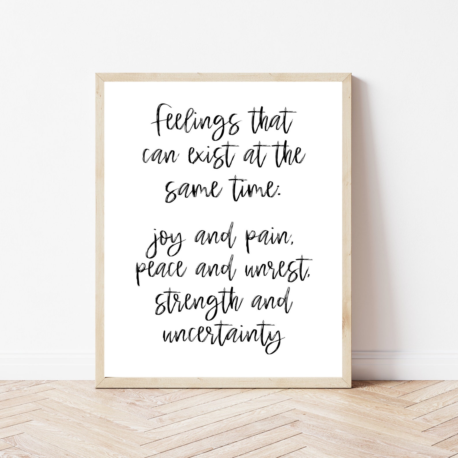 Therapy Office Wall Art, Feeling Poster Adults, Therapist Wall Decor ...