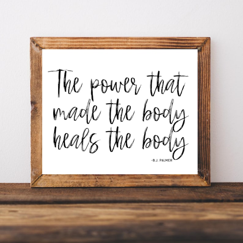 Chiropractor Quotes Chiropractic Wall Art Chiropractic - Etsy