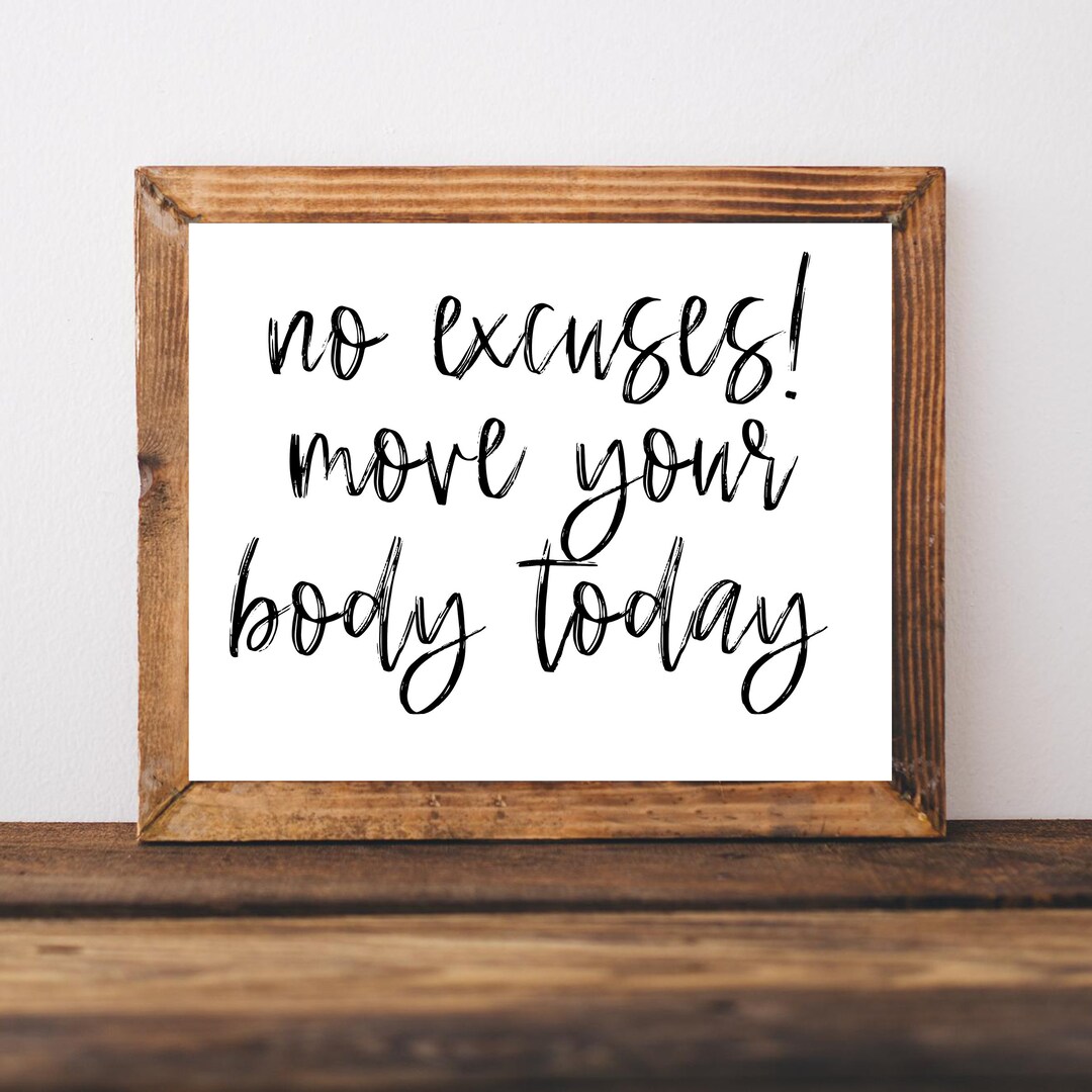 Workout Print, Fitness Wall Art, Gym Wall Decor, Workout Printable ...