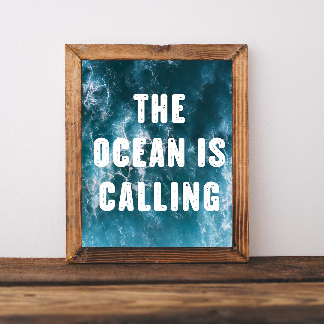 Beach Wall Art, Beach Quote Sign, Beach Print, Beach Lover Gift for ...