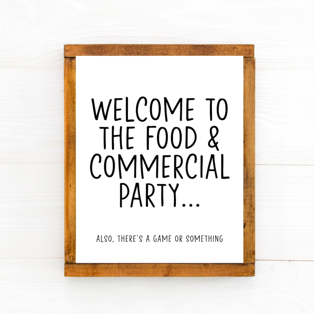 Football Party Decor, Football Party Sign, Football Party Supplies, the ...