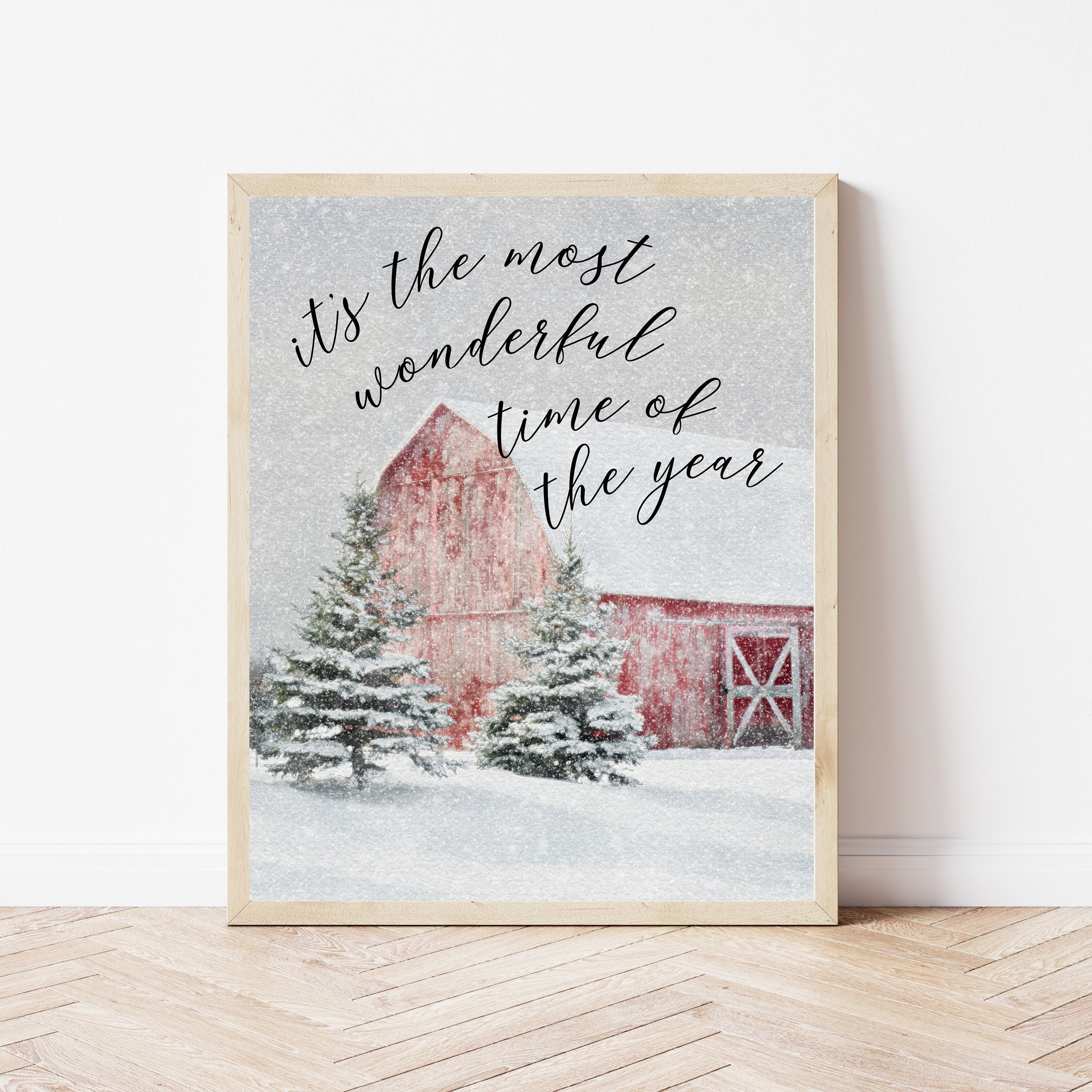 It's the Most Wonderful Time of the Year Sign, Christmas Printable Wall ...