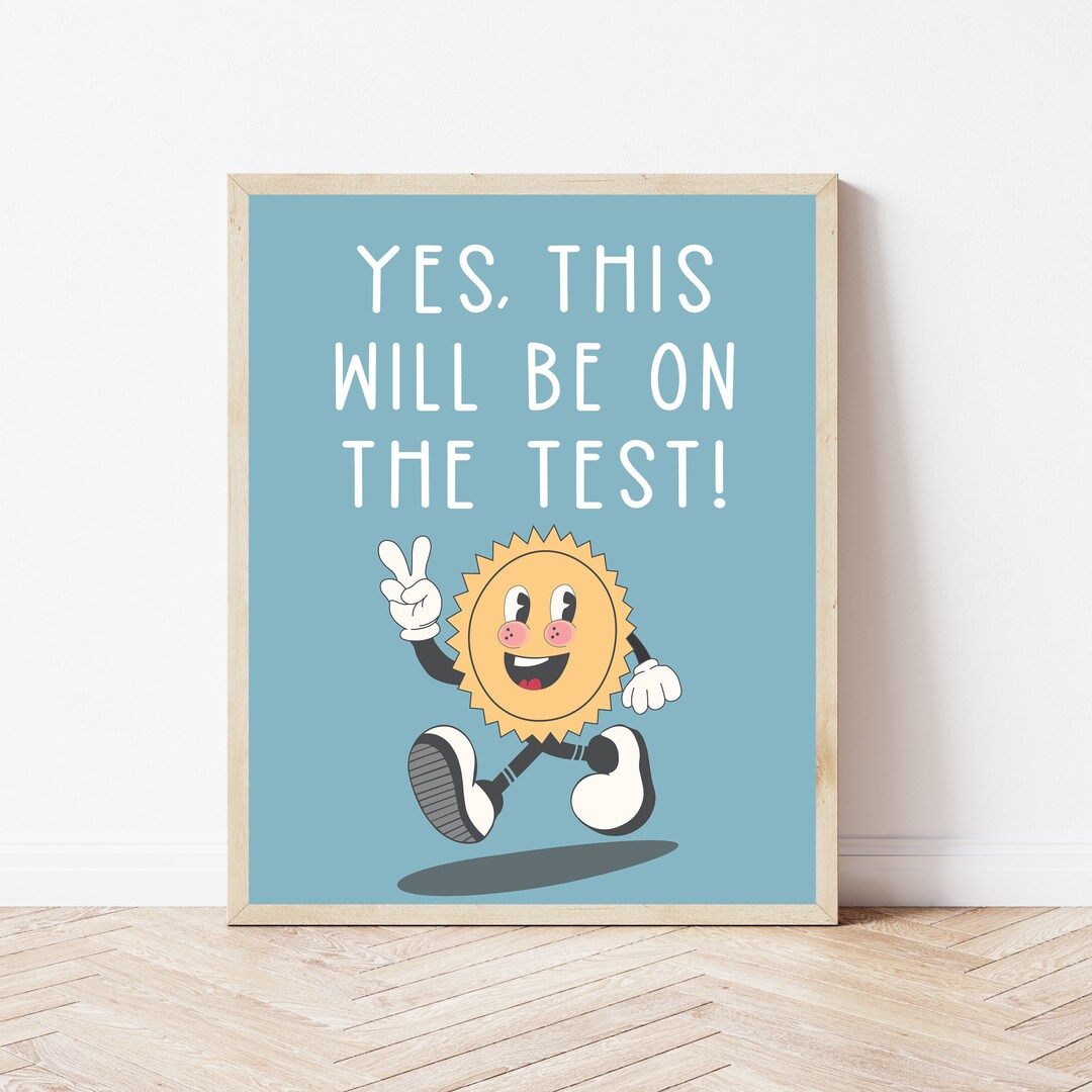 Math Science Classroom Poster, Retro Bulletin Board, Groovy Class Sign ...