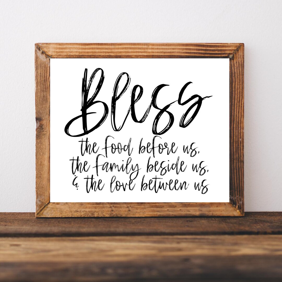 Christian Prayer Sign, Farmhouse Kitchen Decor, Farmhouse Kitchen Sign ...