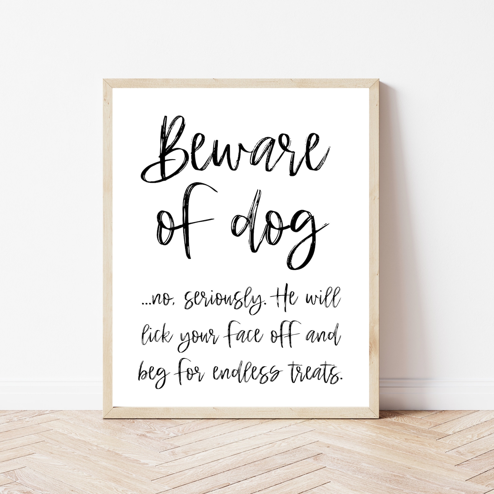 Funny Dog Sign, Beware of Dog, Dog Mom Gifts, Dog Lover Printable, New ...