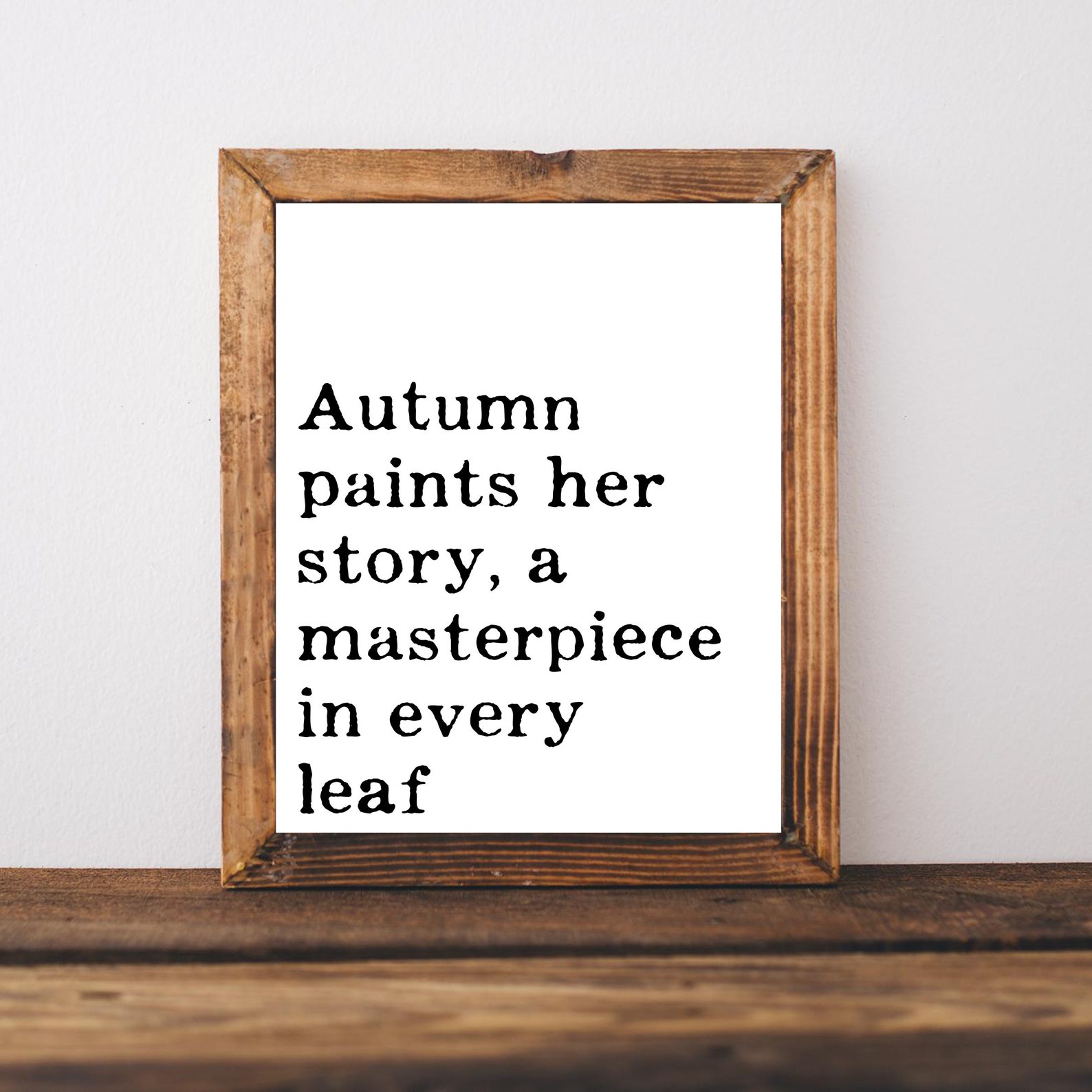 Minimalist Fall Decor, Autumn Leaves Print, Fall Wall Art, Autumn ...