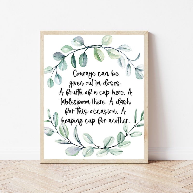 Courage Poster - Etsy