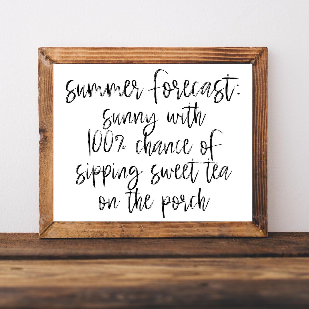 Summer Printable, Summer Wall Art, Printable Wall Art, Sweet Tea Signs ...