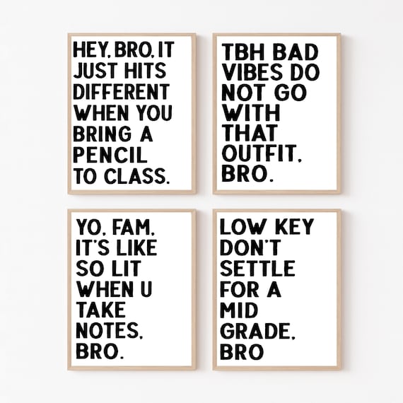 Middle School Math Classroom Posters