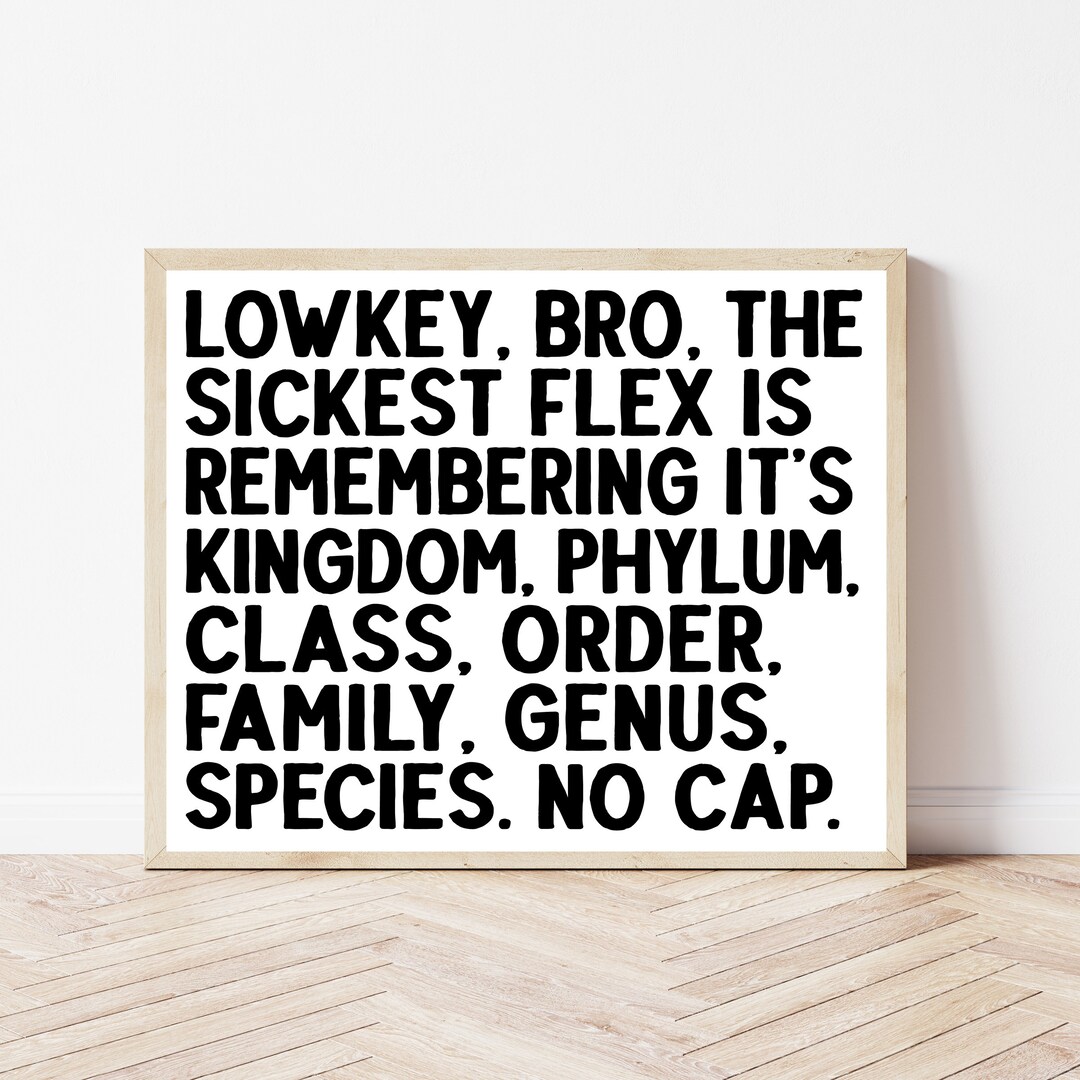 High School Science Classroom Decor, Biology Poster, Taxonomy Wall Art ...