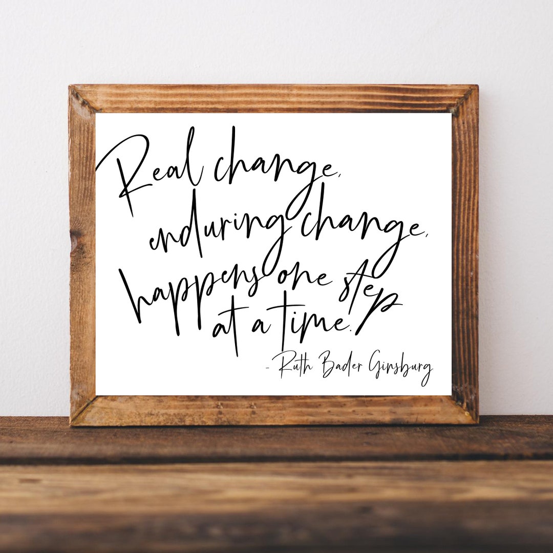 RBG Wall Art, Ruth Bader Ginsburg Quote, Ruth Bader Ginsburg Print, Rbg ...