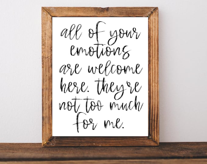 Feelings School Counseling Office Decor Counselor Posters Print Chart ...