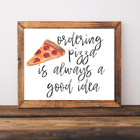 Pizza Wall Art Pizza Shop Decor Pizza Lover Gifts Pizza | Etsy